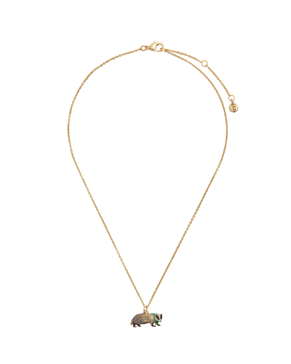 Cosy Badger Charm Necklace – Fable England UK