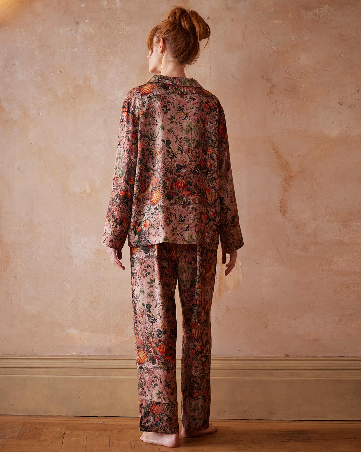 Nocturnal Garden Pyjamas Pink Lady – Fable England UK