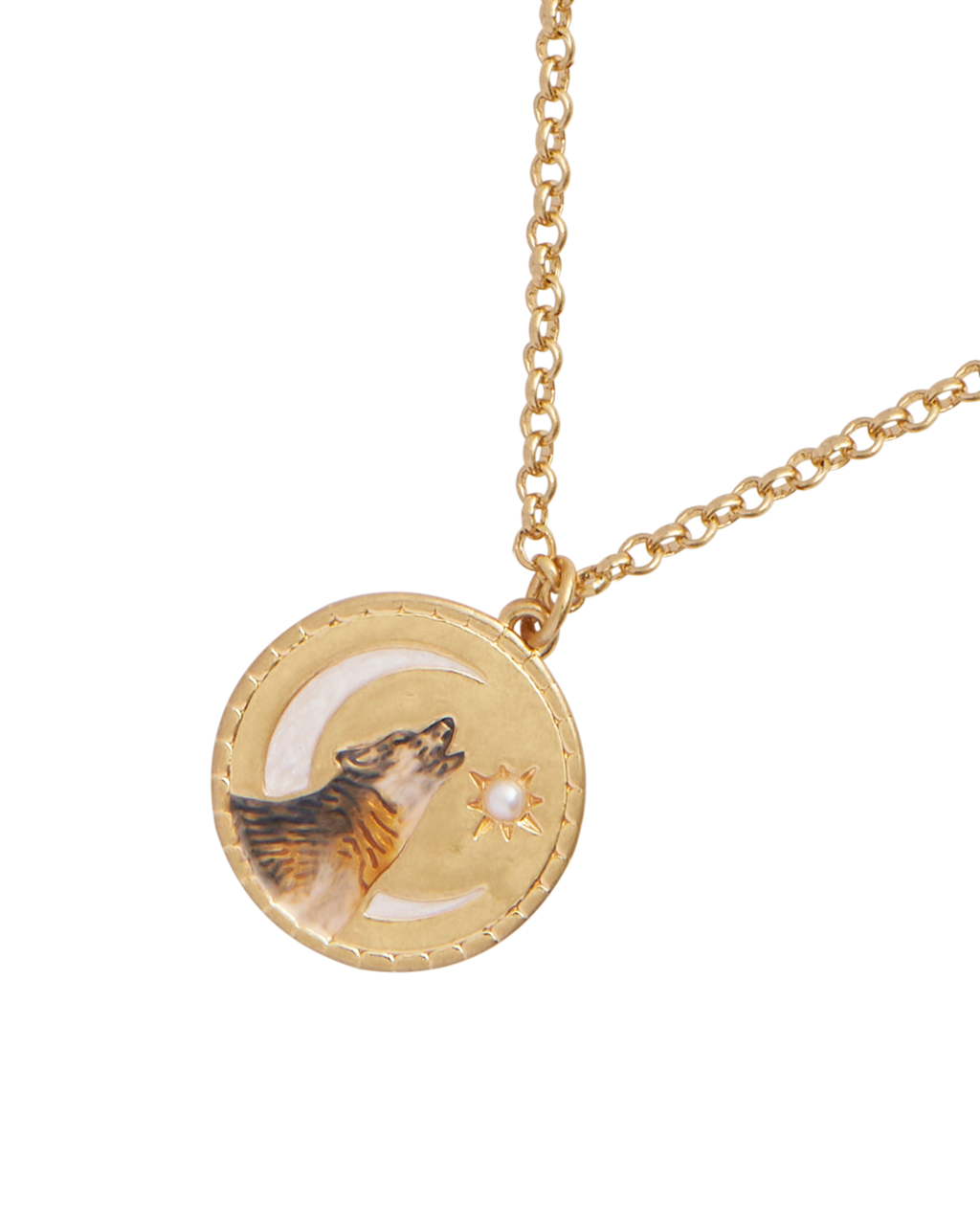 Wolf Spirit Guide Pendant Necklace – Fable England UK