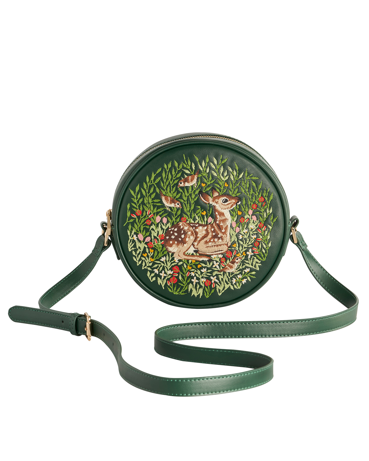 Resting Fawn Green Saddle Bag | Fable England