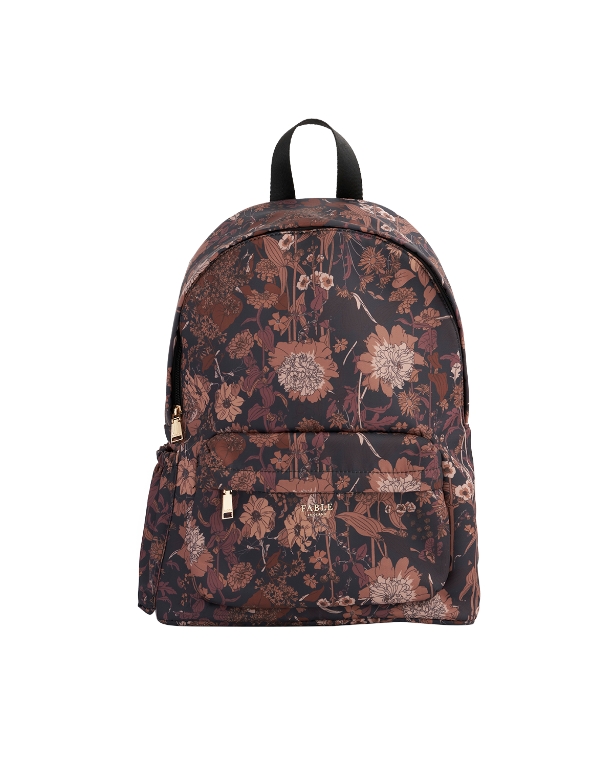 Deco Blooms Large Black Backpack – Fable England UK