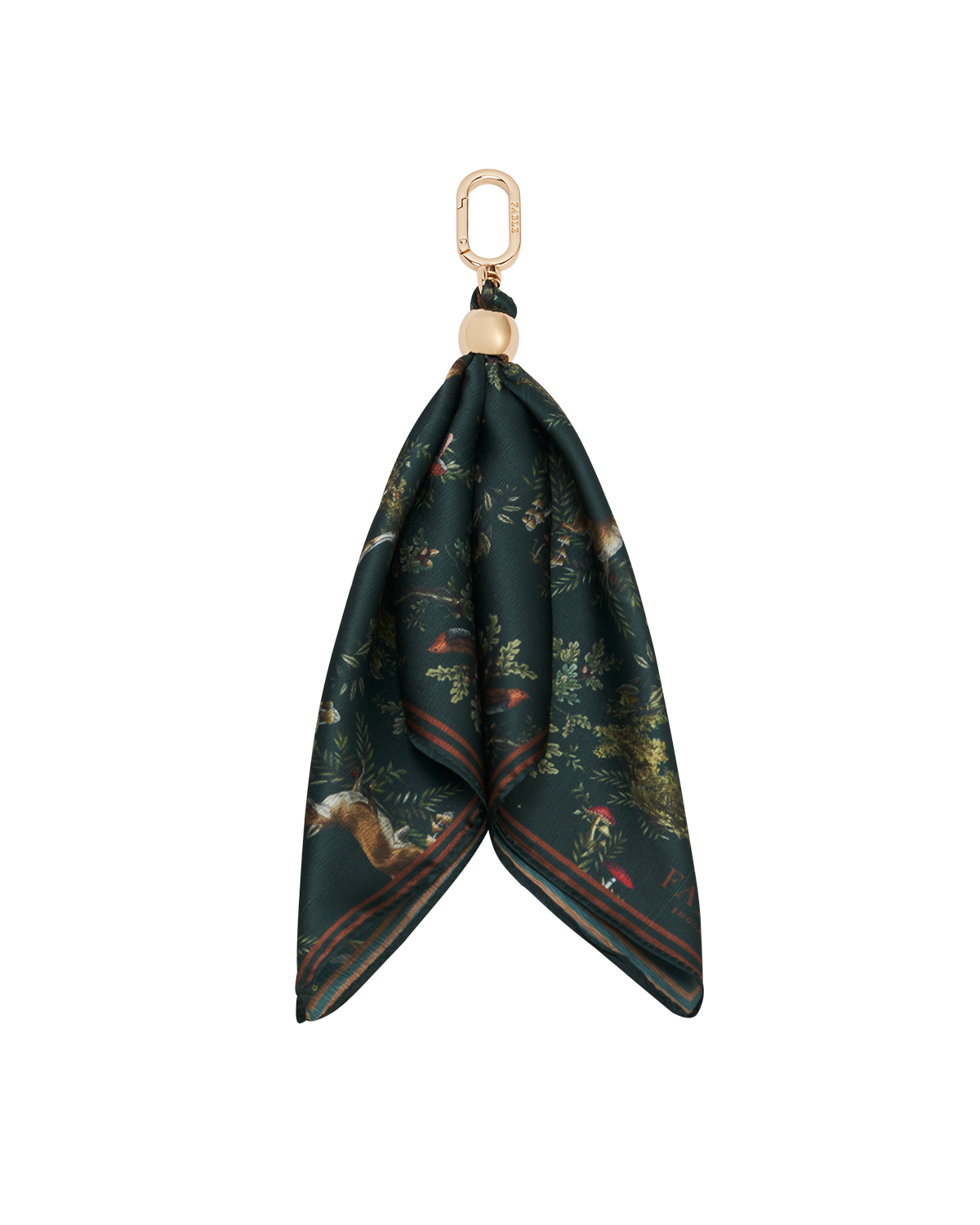 Green Into the Woods Scarf Bag Charm | Fable England