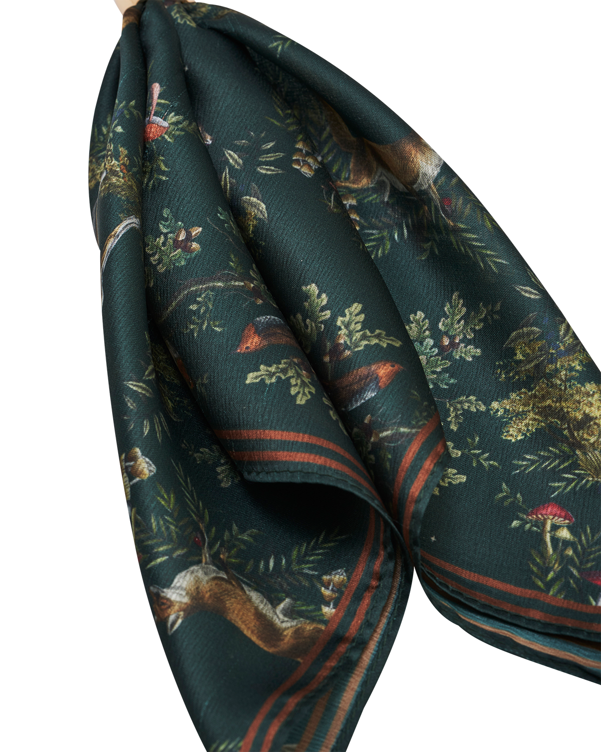 Green Into the Woods Scarf Bag Charm | Fable England