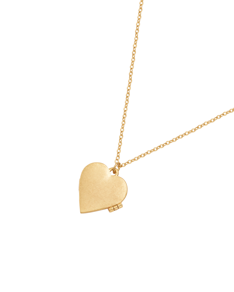 Swallow Heart Locket Chain Necklace – Fable England UK