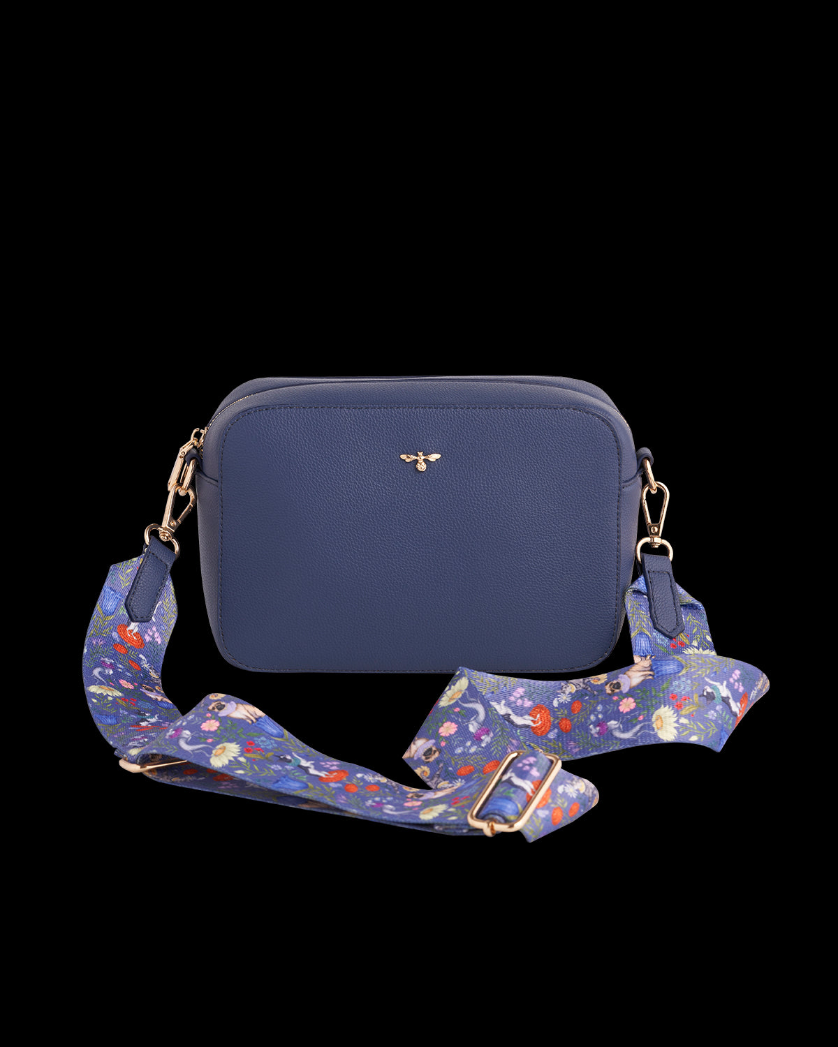 Navy Blue Camera Bag | Pets Portraits Print | Fable England – Fable ...