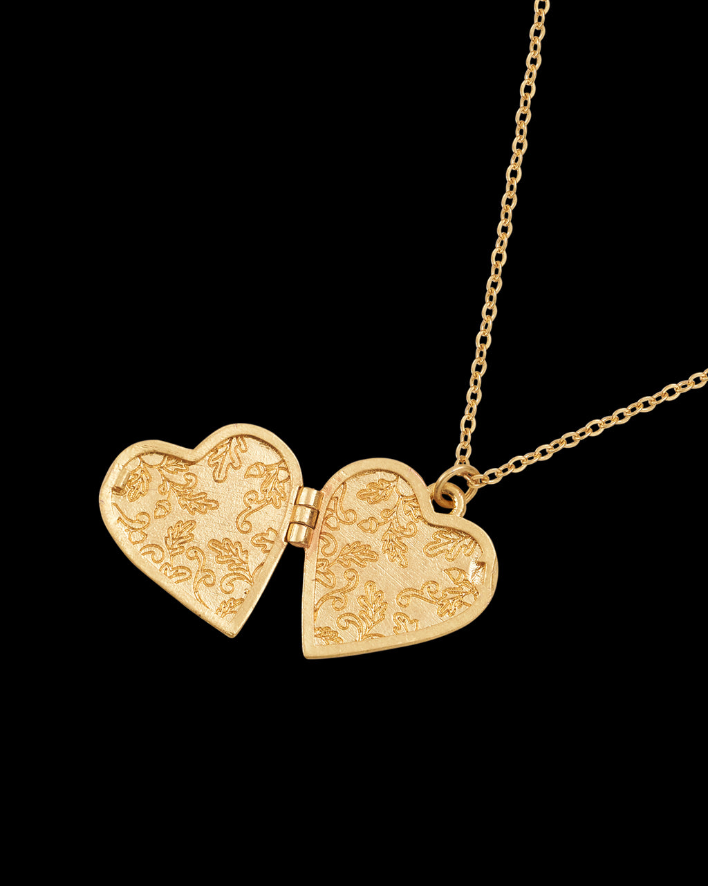 Swallow Heart Locket Chain Necklace – Fable England UK