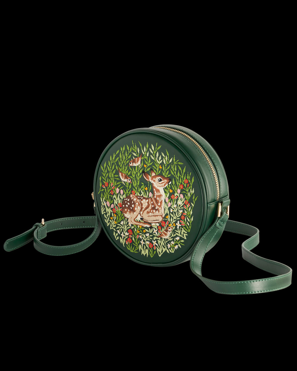 Resting Fawn Green Saddle Bag | Fable England – Fable England UK