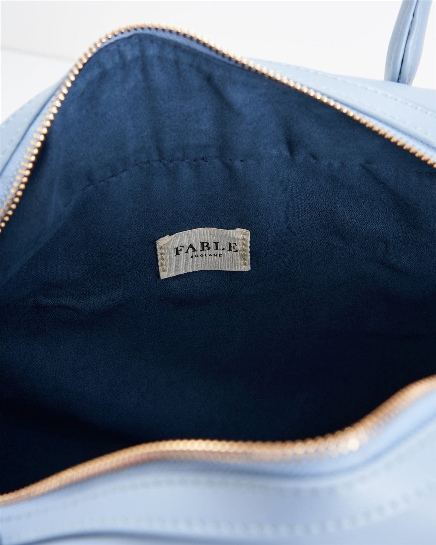 Blue Iris Print Vegan Leather Carry-All | Fable England – Fable England UK