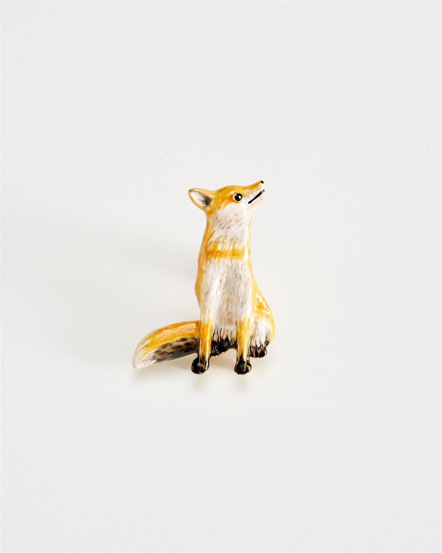 Enamel Fox Brooch | Fable England – Fable England UK