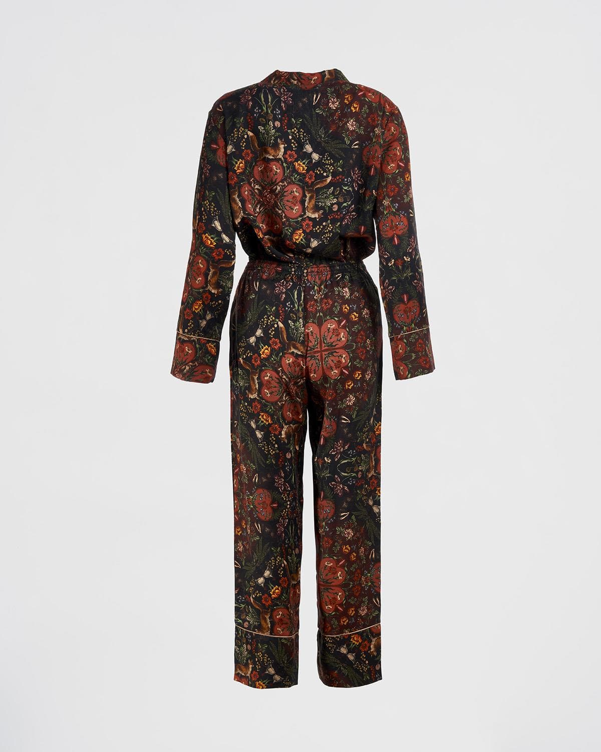 Folksy Fox Pyjamas Black – Fable England UK