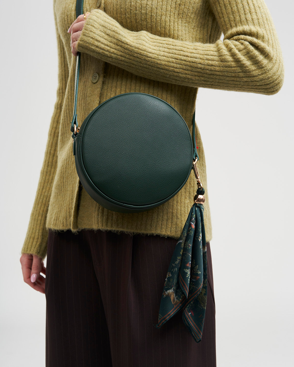 Green Into the Woods Scarf Bag Charm | Fable England