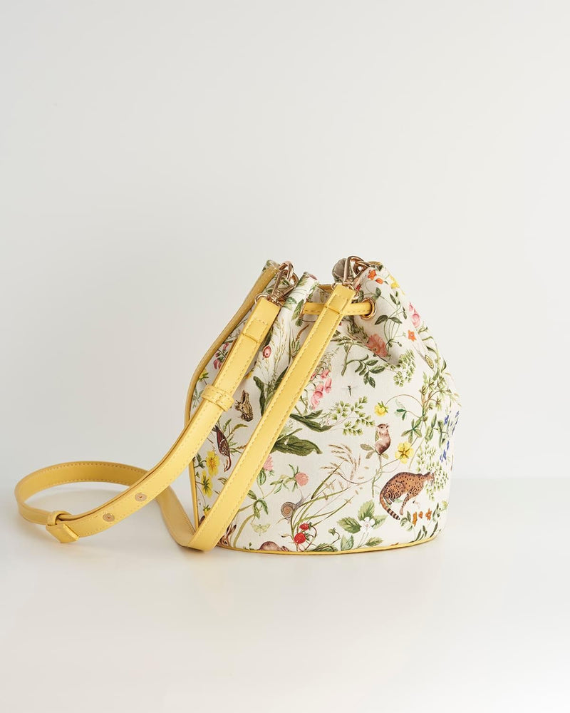 Meadow Creatures Bucket Bag - Yellow – Fable England UK