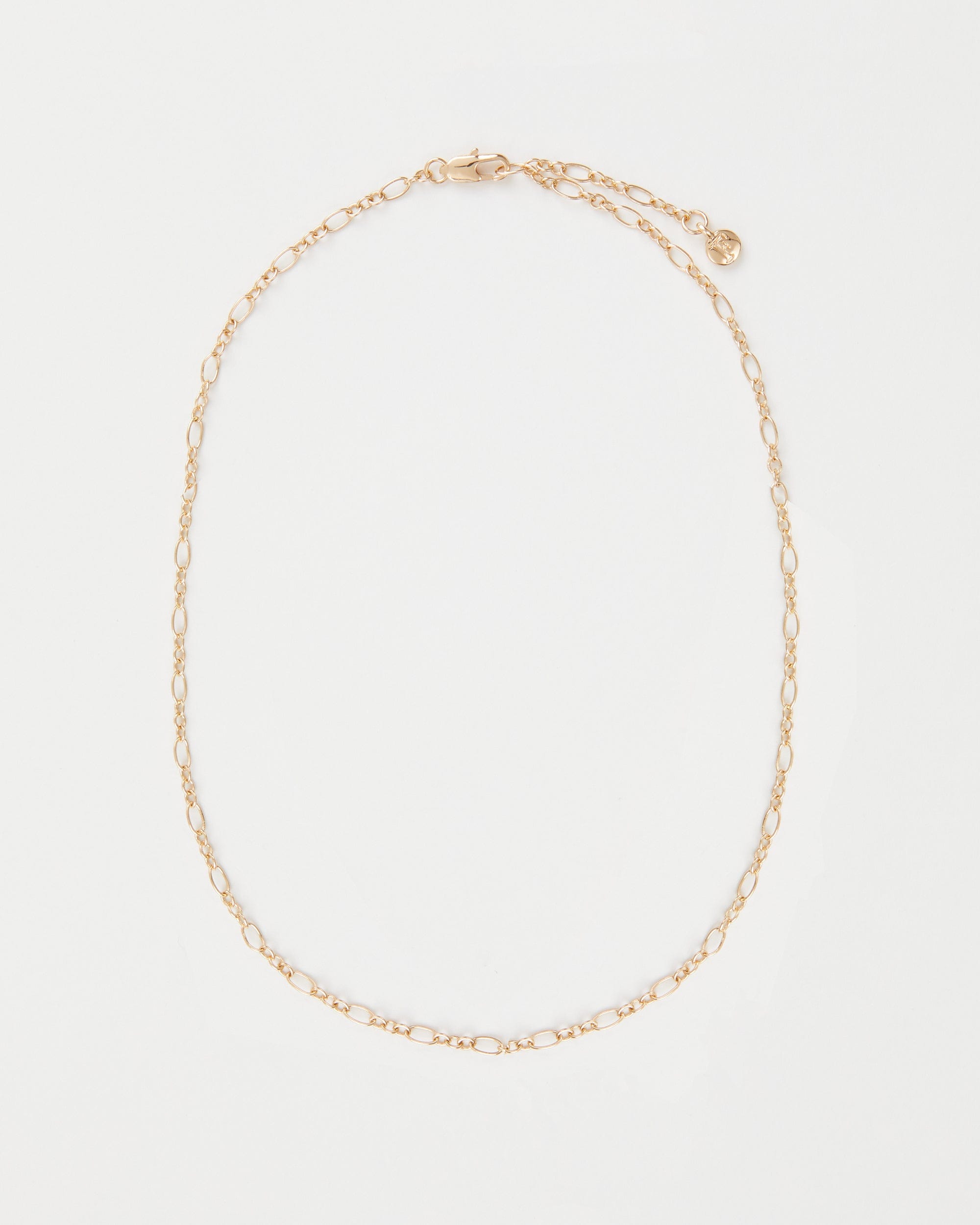 Oval Figaro Chain Necklace – Fable England UK